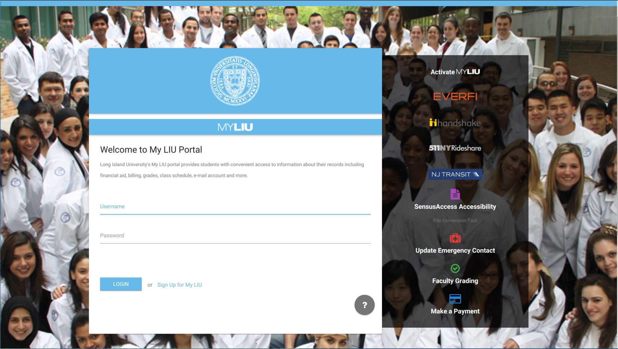 Activate MyLIU – LIU Information Technology