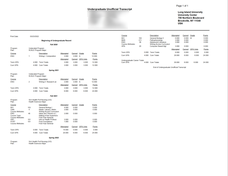 MyLIU – LIU Information Technology