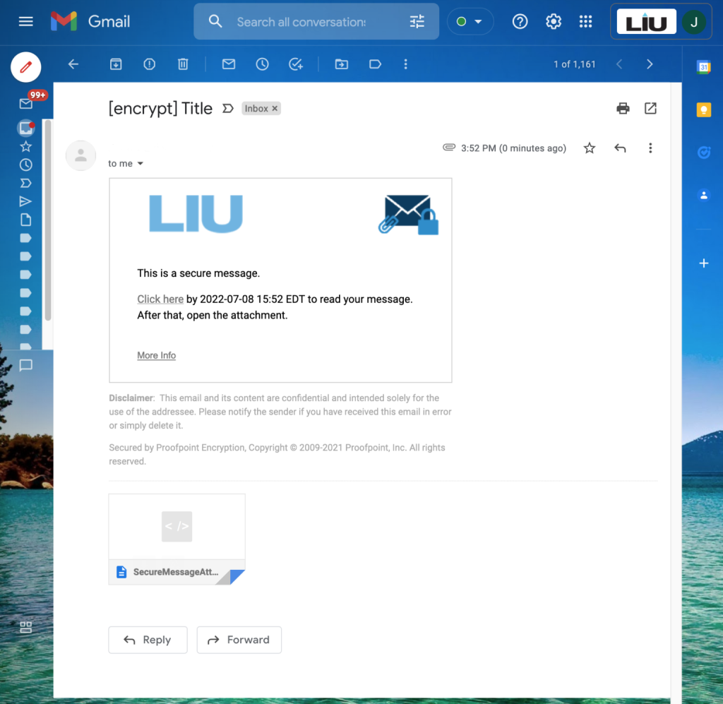 Encrypted Email – LIU Information Technology