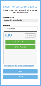 Self-Service Password Reset – LIU Information Technology