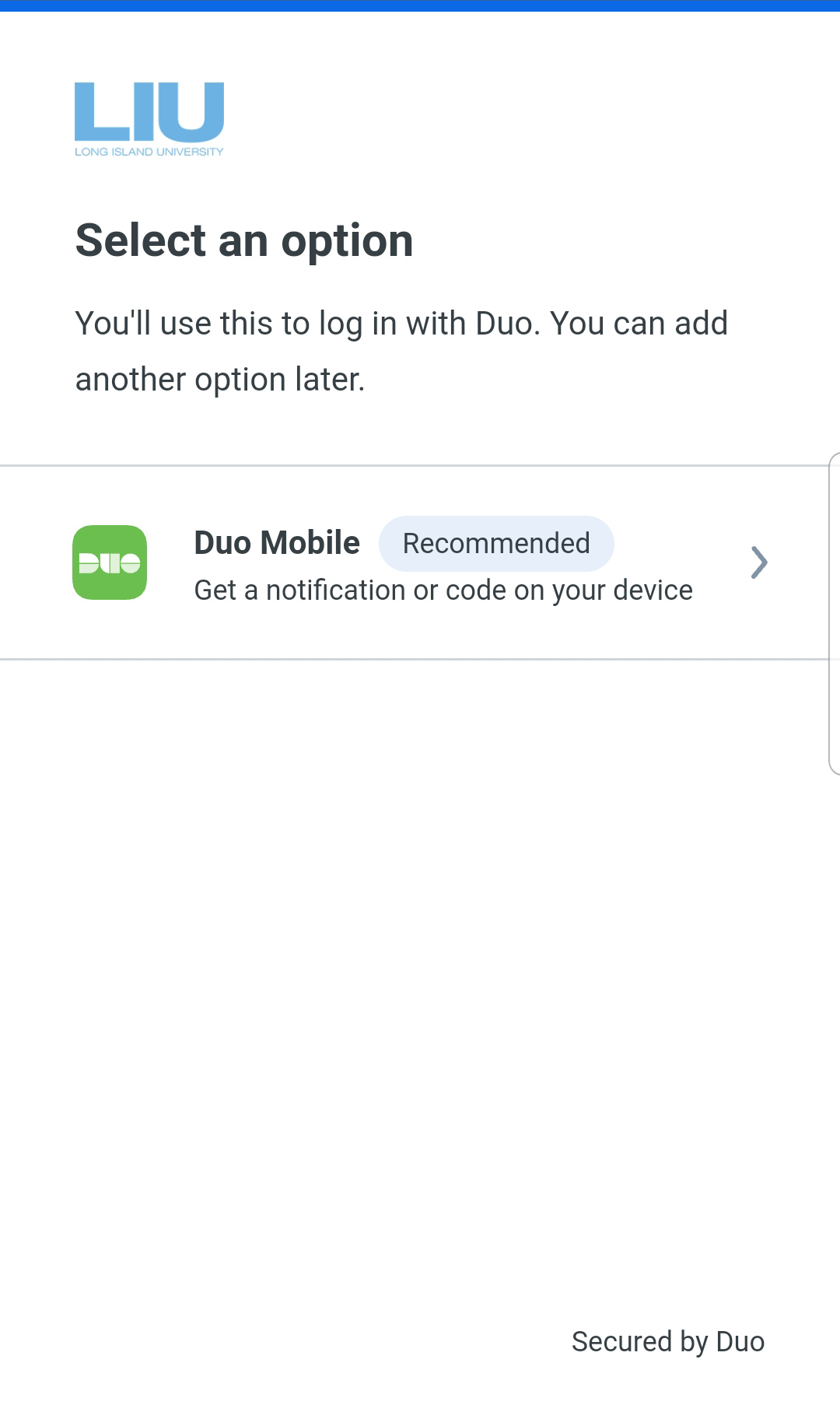Duo Security – LIU Information Technology