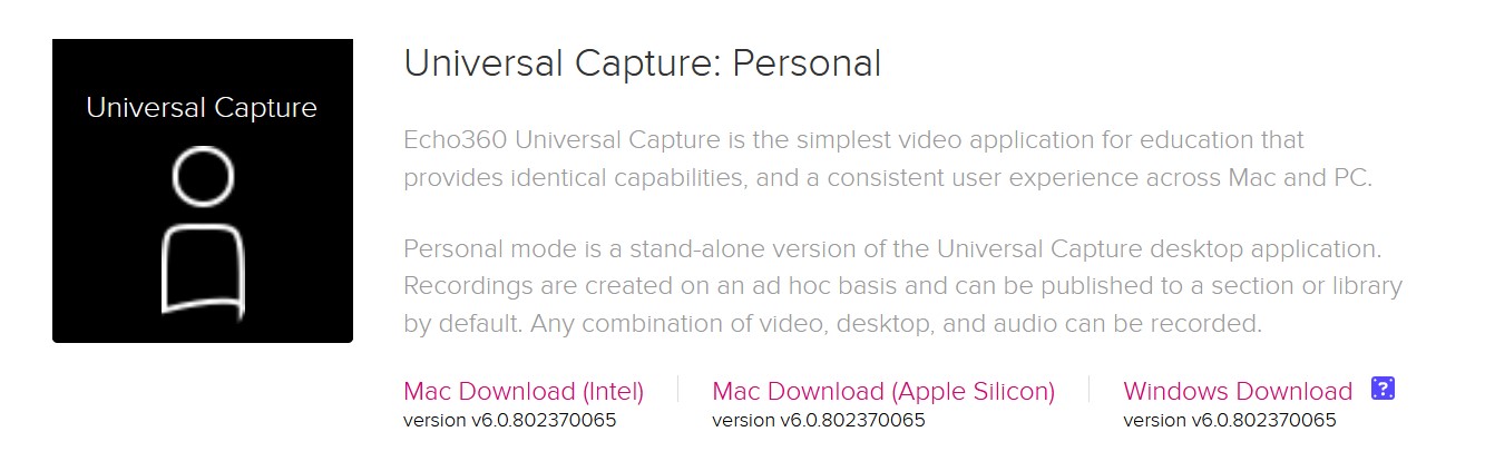 Echo360 – LIU Information Technology